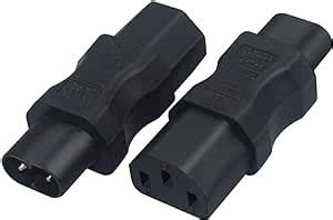 Amazon Com JORINDO IEC320 C8 To C13 AC Adapter Convertor Figure 8 Male 2 Pin Plug To C13 Female