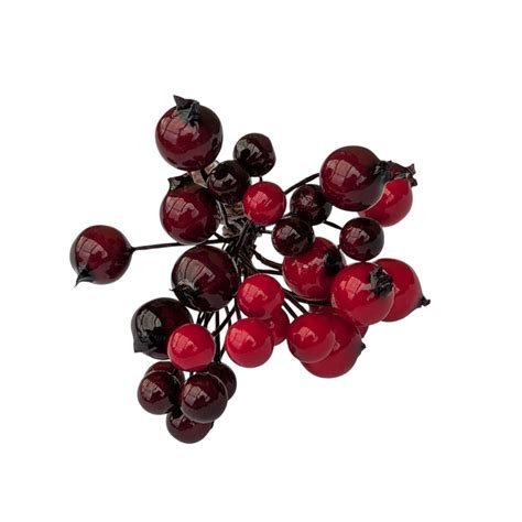 Decorative Faux Berry Wire Picks Mixed Bundle The Danes