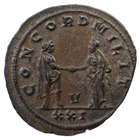 Antoninianus Probus Cuirassed Spear And Shield Left Concord Milit