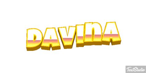 Davina Prénom Designs De Logo En  Animé