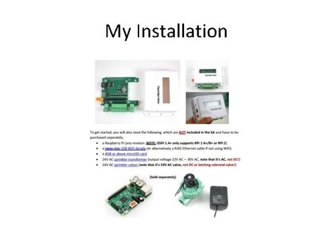 COR Sprinkler Project How To Use A Raspberry