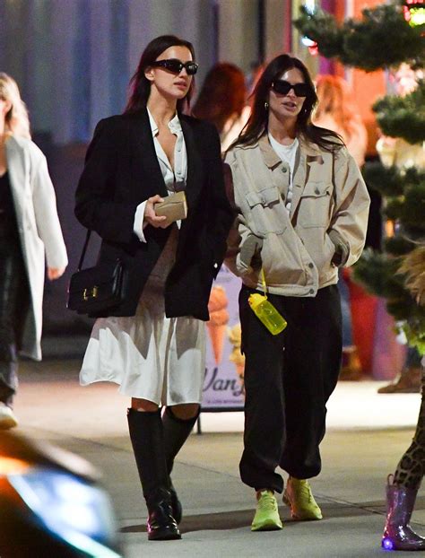 Irina Shayk And Emily Ratajkowski Out For Dinner In New York 10212023