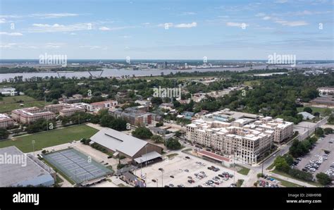 Baton Rouge Louisiana Usa April 21 2024 Afternoon Sun Shines On
