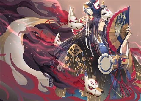 Tamamo No Mae Onmyoji Poster By Oryza Kathleen Displate