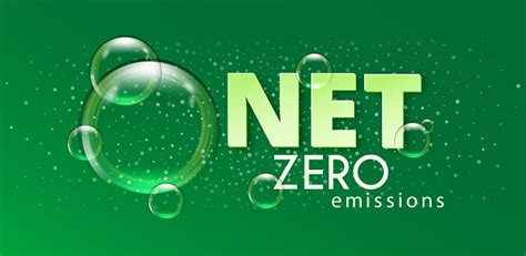 Net Zero 및 탄소 배출 배너 녹색 에너지 개념 기후 변화 Co2 중성 기포가 있는 벡터 배경 0에 대한 스톡 벡터 아트
