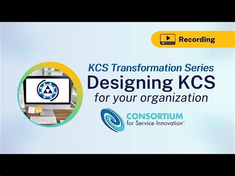 Kcs In Action Consortium For Service Innovation