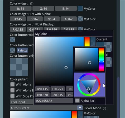 Imgui Colors