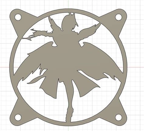 Genshin Impact Kujou Sara Pc Fan Cover 3d Model 3d Printable Cgtrader