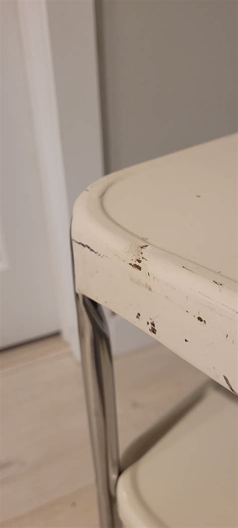 Vintage Cosco White 3 Tier Rolling Cart With Electrical Plug Vintage