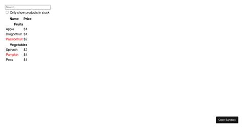 Reactdev Codesandbox