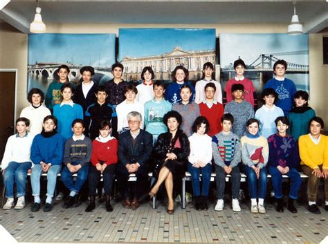 Photo De Classe Quatrième Quatre De 1986 Collège Lakanal Copains Davant