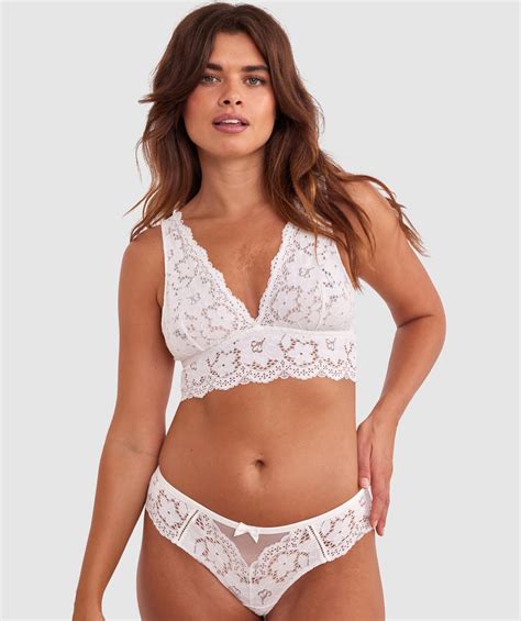 Bras N Things Aurelia Longline Bralette Ivory 01476101