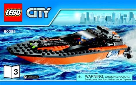 LEGO Instructions for set 60085 4x4 with Powerboat, City - Racing