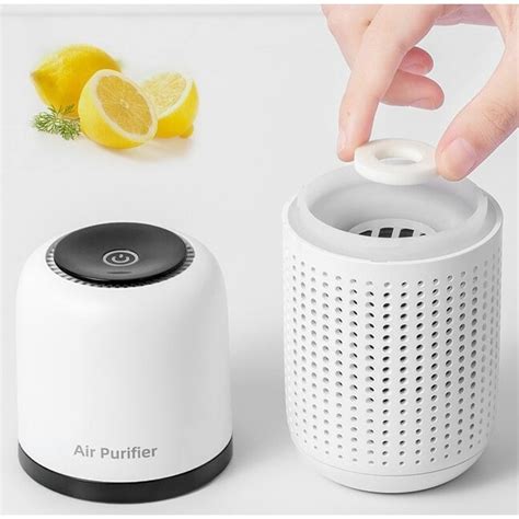 Пречиствател за въздух За кола Hepa филтър Батерия 800mah Uv стерилизация Бял Emag Bg