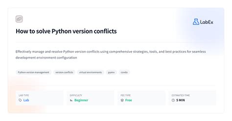 How To Solve Python Version Conflicts Labex