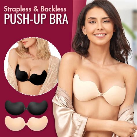 Invisible Diva Strapless Backless Push Up Bra Fofopo