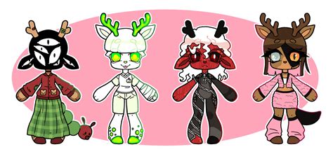 Spooky Deer Adopts Ota Open By Frogbirds On Deviantart
