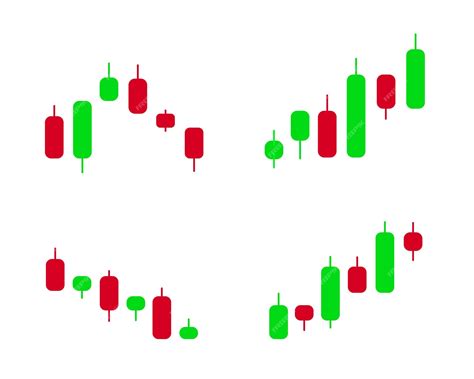 Premium Vector Set Of Market Trading Candlestick Patterns Illustration