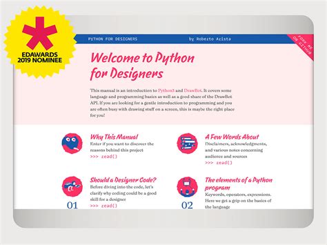 Python For Designers On Behance