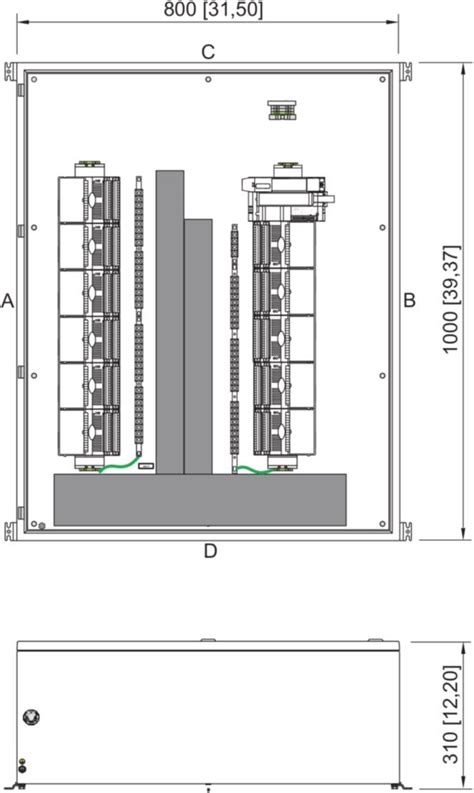 Is1 Remote I O Nec Cec Standard Enclosure With Shielding Bar Blue Cable Duct And Gateway 277003