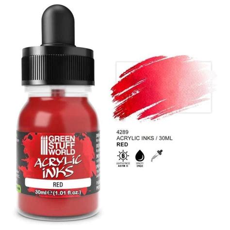Gsw Acrylic Ink Opaque Red Big W