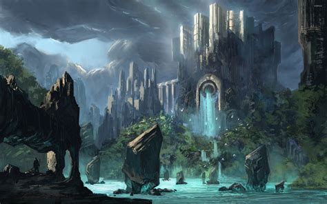Fantasy Waterfall Wallpapers Wallpaper Cave