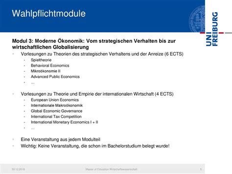 Master Of Education Wirtschaftswissenschaft Ppt Herunterladen