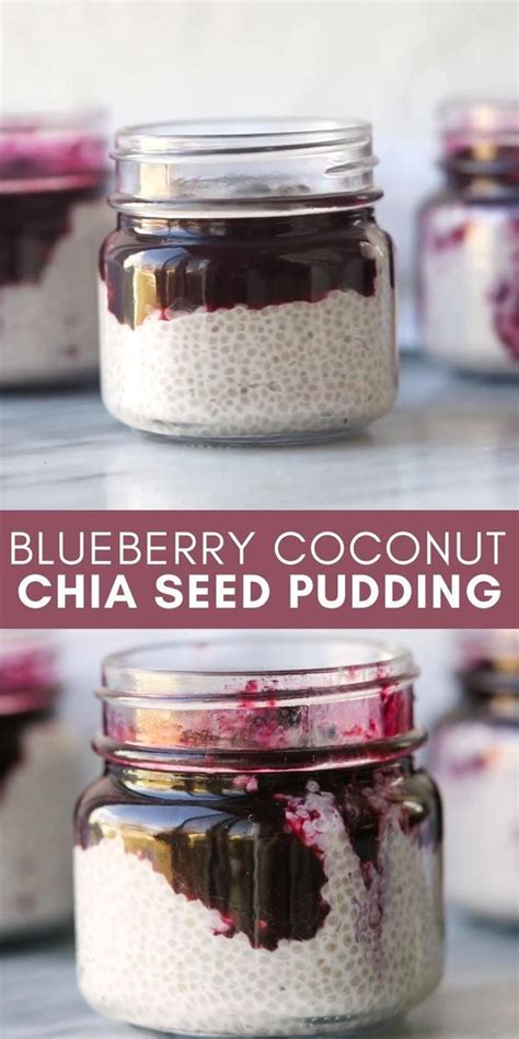 Blueberry Coconut Chia Seed Pudding Recipe Chia Pudding Recipes