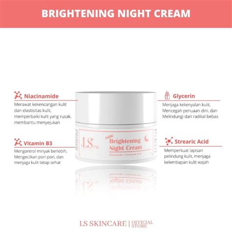 Jual LS SKINCARE Night Cream Series BPOM Untuk Jenis Kulit Normal