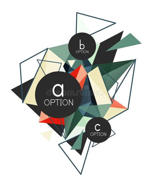 Vector Triangle Abstract Background Low Poly Concept Stock Vector Illustration Of Hexagon