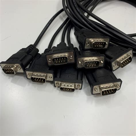 Cáp Moxa Cbl M62m9x8 100 Db62 Pin Male To 8 X Db9 Pin Male Cable Rs 232