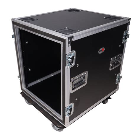 Prox 12u 24 Inch Depth Shockproof Rack Flight Case With Wheels [t