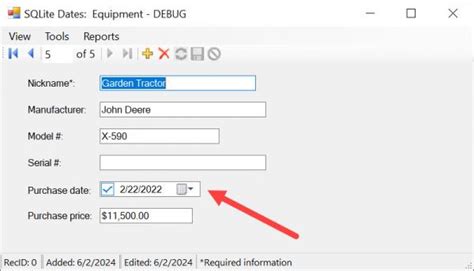 vs 2019 working with sqlite date type data vbforums
