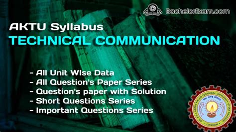 AKTU B Tech Technical Communication Syllabus Important Syllabus