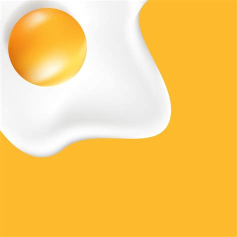 튀긴 계란 벡터 일러스트 레이 션 좋은 아침 개념 프리미엄 벡터