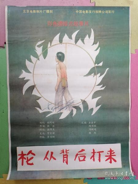 对开电影海报宣传画《枪，从背后打来》（刘秋霖执导 岩温罕 西丽婉出演）孔夫子旧书网
