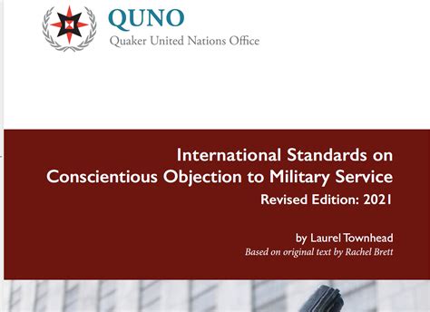 Standards For Conscientious Objection Quno