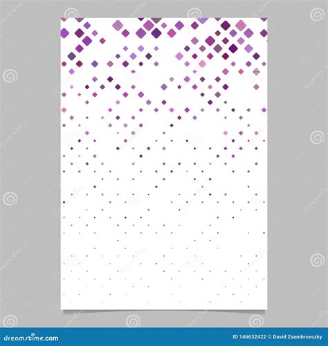 Geometrical Diagonal Square Pattern Background Brochure Template Stock Vector Illustration Of