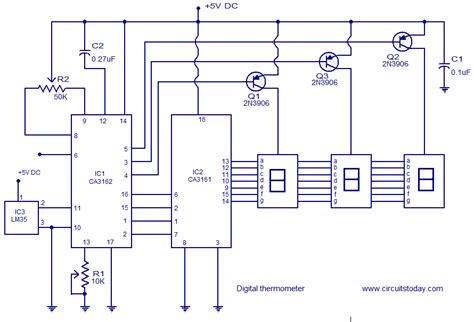 Electronic Thermometer Circuit Diagram Circuit Diagram