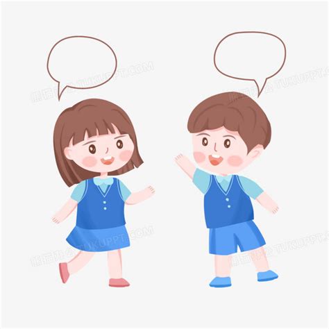 两个学生对话卡通 学生卡通卡通图片 伤感说说吧