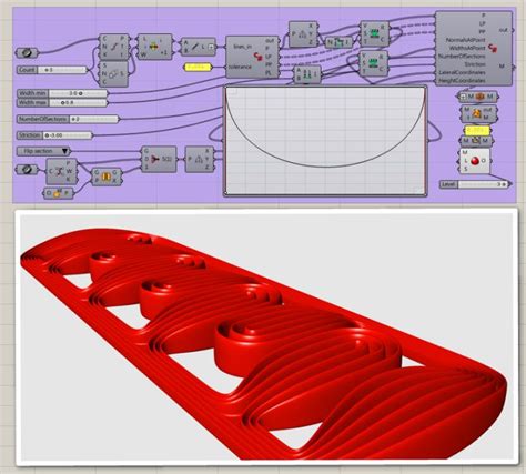 Thicken A Network Of Lines With Specified Half Section Rhino Tutorial