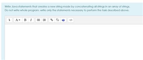 Solved Write Java Statements That Creates A New String Made