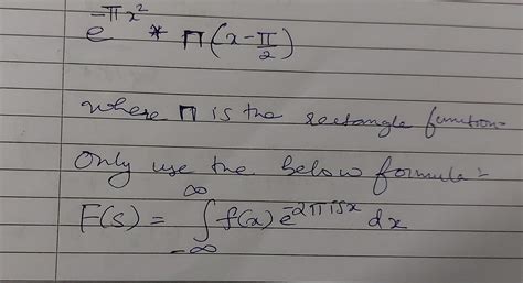 Solved Find The Fourier Transform The Symbol That