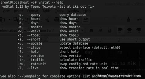 How To Install VnStat And VnStati To Monitor Network Traffic In RHEL CentOS 7 Linux Blimp