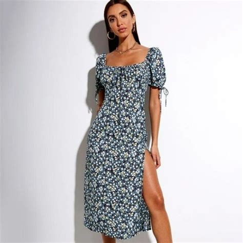 Robe Fleurie Bohème Chic Mi Longue Avenue Fleurie