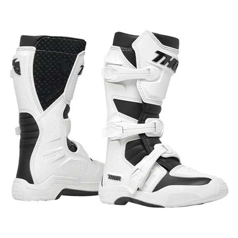Thor Blitz Xr Youth Motocross Boots White Black