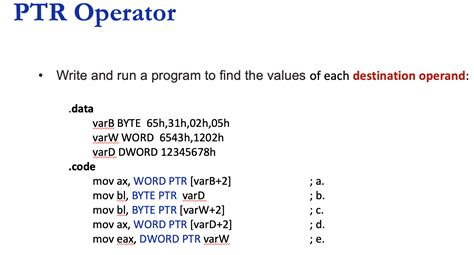 Solved Ptr Operator Write And Run A Program To Find The