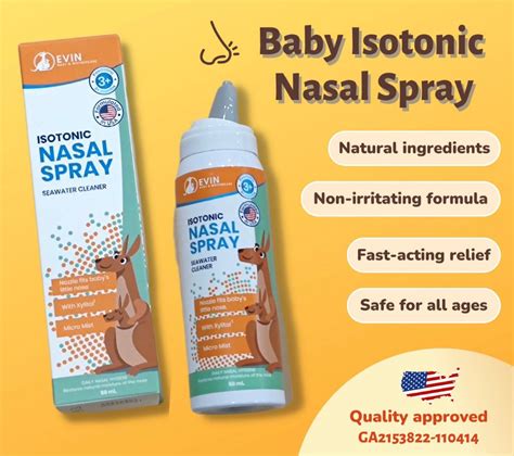 Evin Isotonic Nasal Spray 50ml Benefits Easy To Use