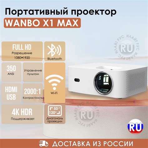 Проектор Wanbo T2 Max_X1 Pro купить по доступной цене с доставкой в ...
