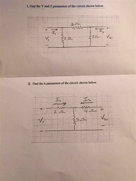 Solved Find The Y And Z Parameters Of The Circuit Shown Chegg